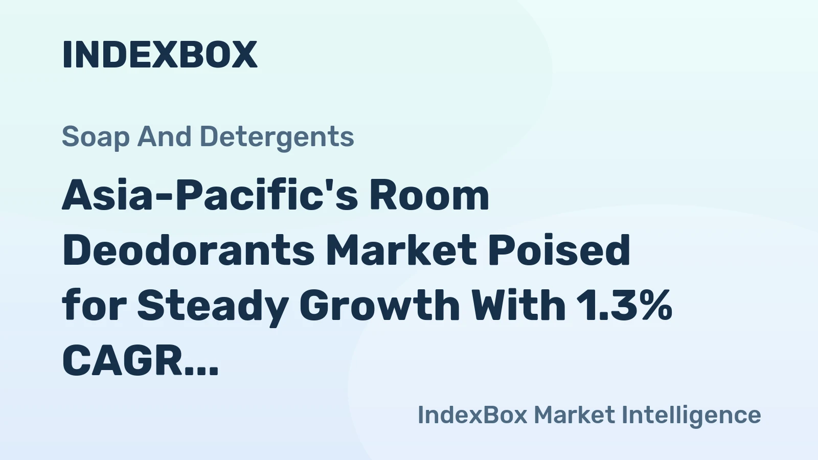 Asia-Pacific's Room Deodorants Market Poised for Steady Growth With 1.3% CAGR Through 2035