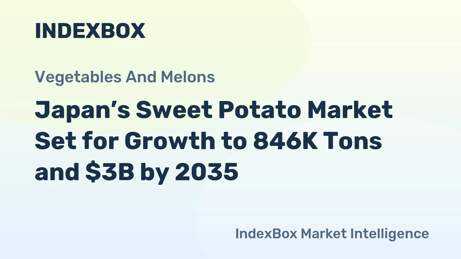 Japan’s Sweet Potato Market Set for Growth to 846K Tons and $3B by 2035