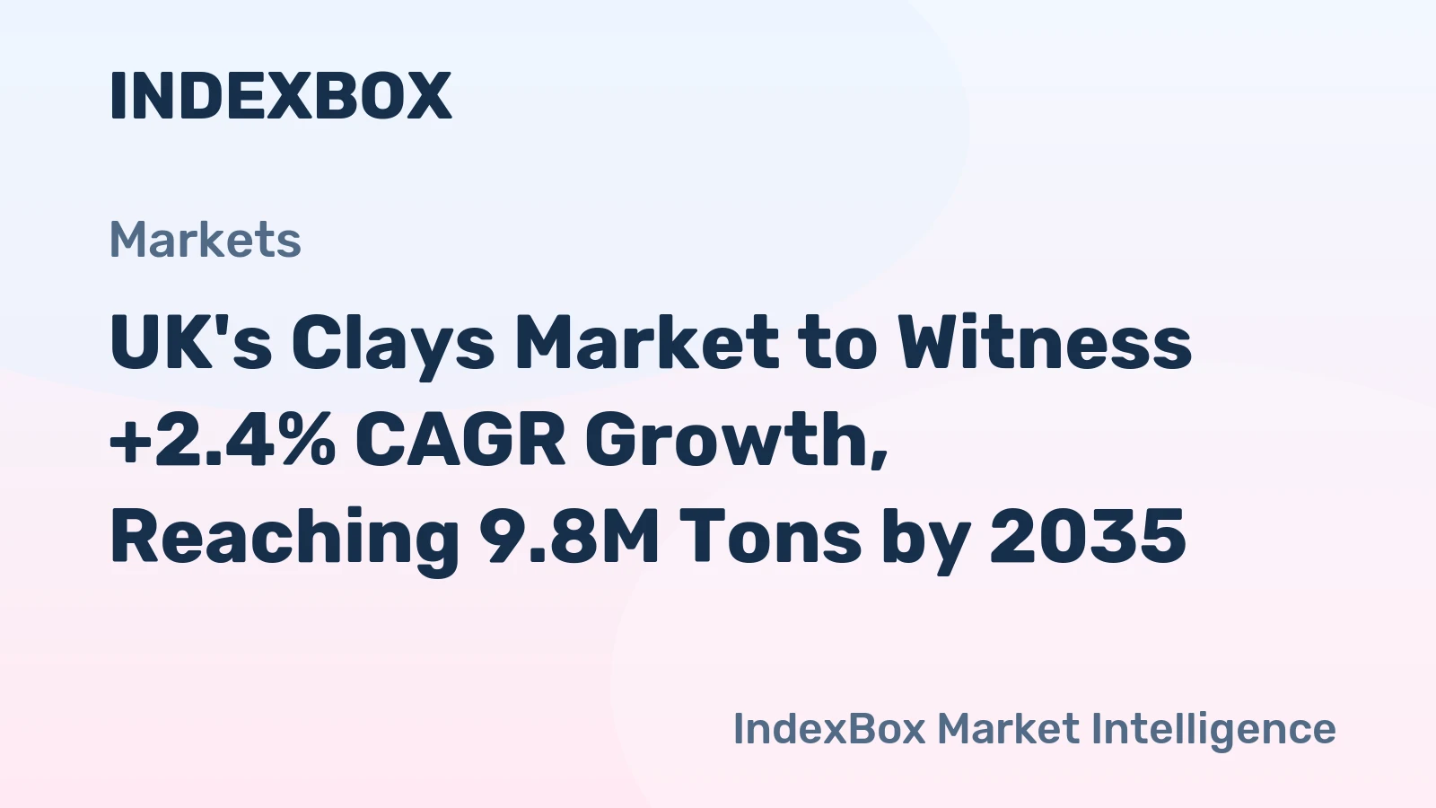 UK's Clays Market to Witness +2.4% CAGR Growth, Reaching 9.8M Tons by 2035
