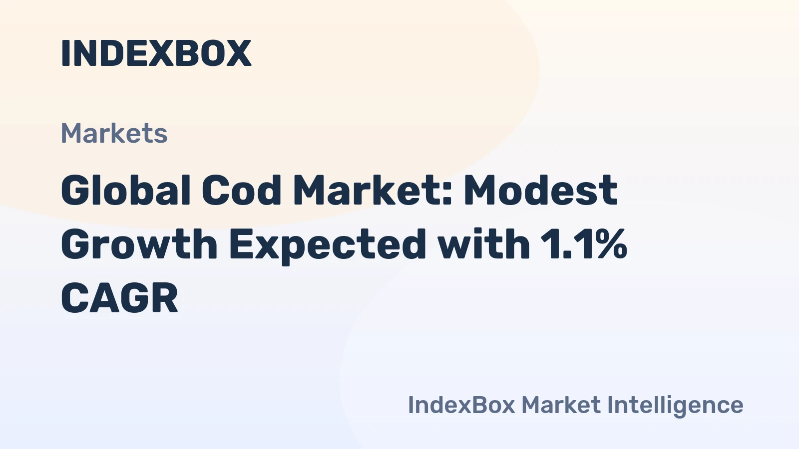 Global Cod Market: Modest Growth Expected with 1.1% CAGR