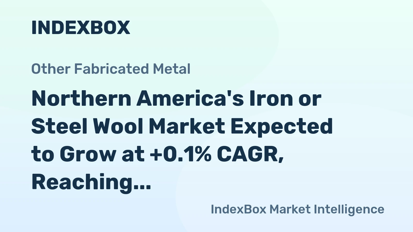 Northern America's Iron or Steel Wool Market Expected to Grow at +0.1% CAGR, Reaching $125M by 2035
