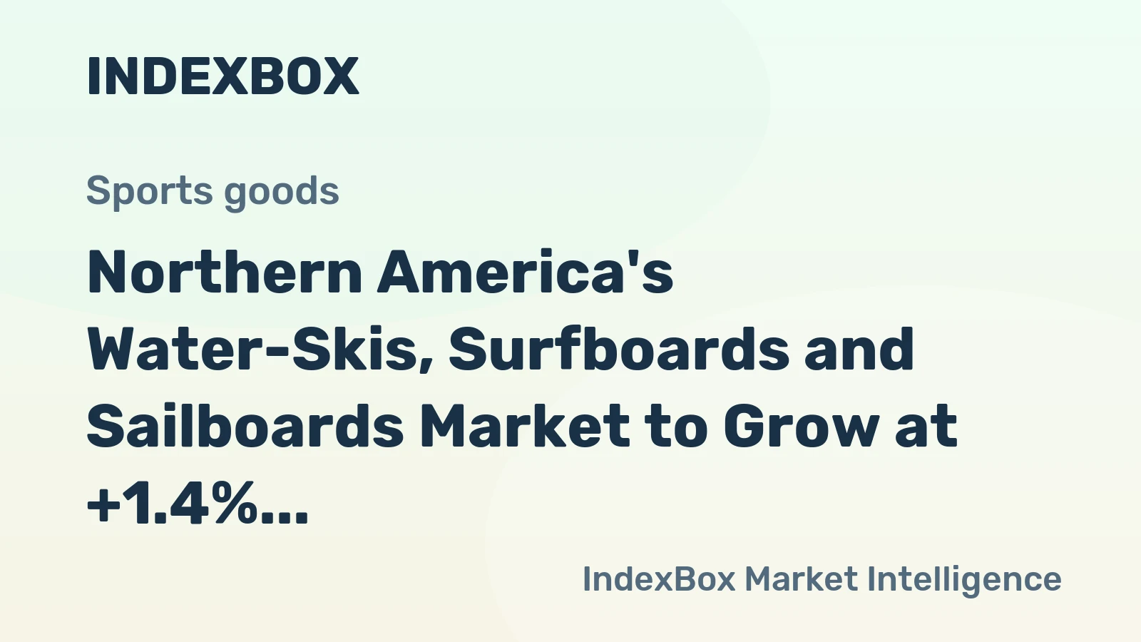 Northern America's Water-Skis, Surfboards and Sailboards Market to Grow at +1.4% CAGR through 2035
