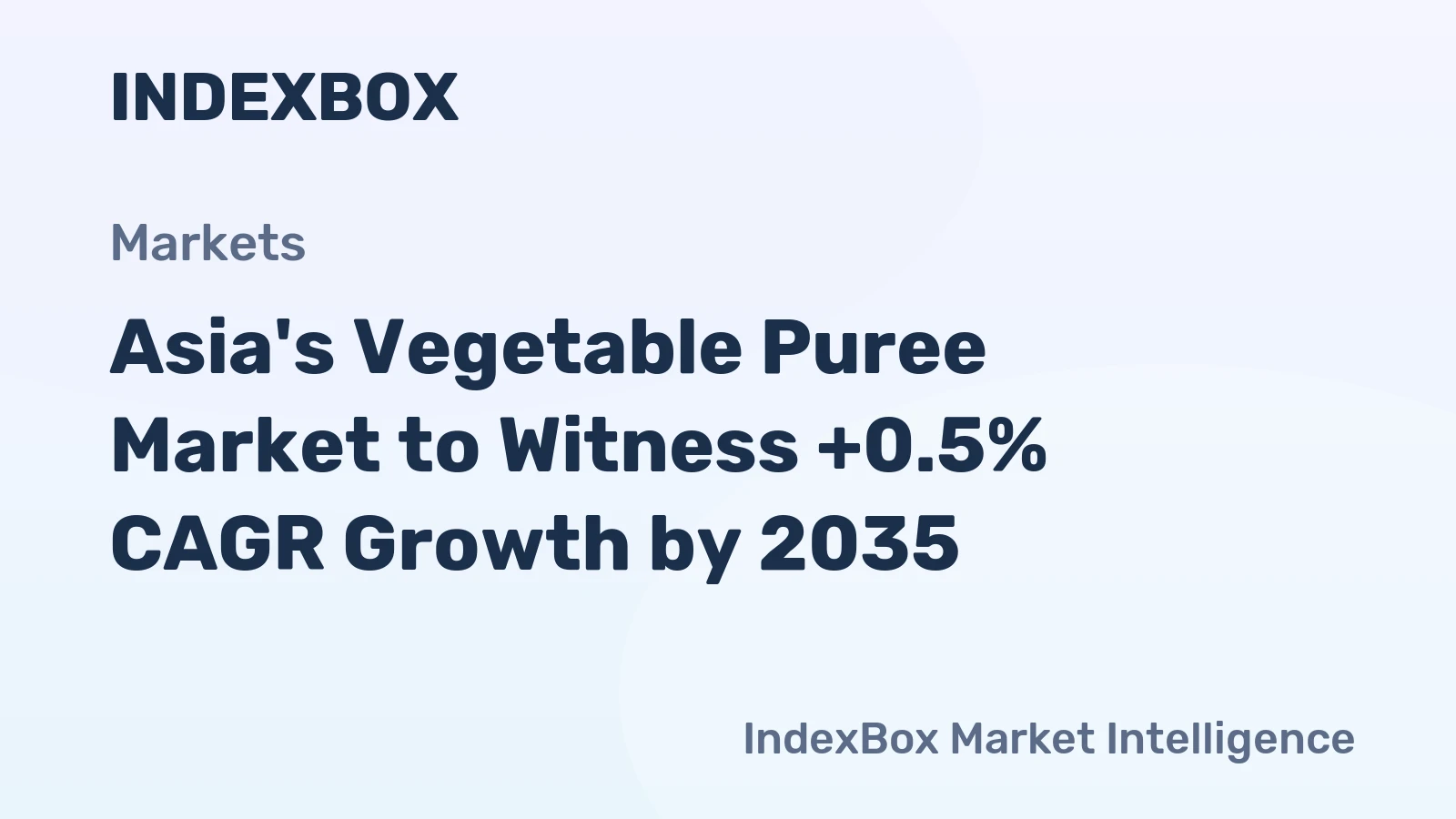Asia's Vegetable Puree Market to Witness +0.5% CAGR Growth by 2035