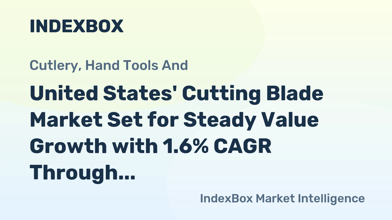 United States' Cutting Blade Market Set for Steady Value Growth with 1.6% CAGR Through 2035