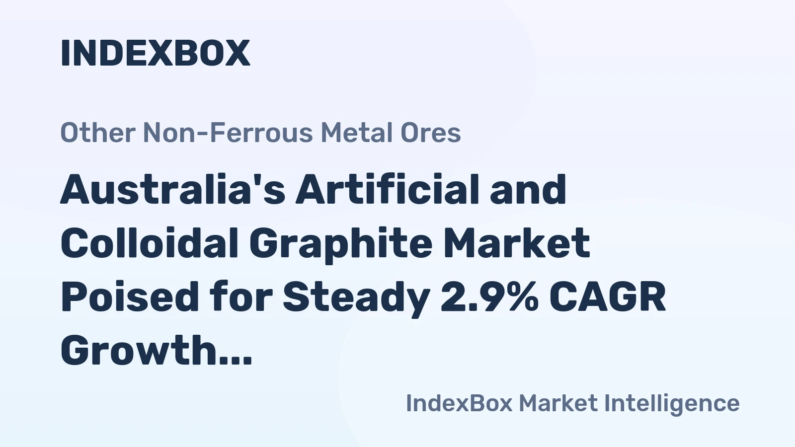 Australia's Artificial and Colloidal Graphite Market Poised for Steady 2.9% CAGR Growth