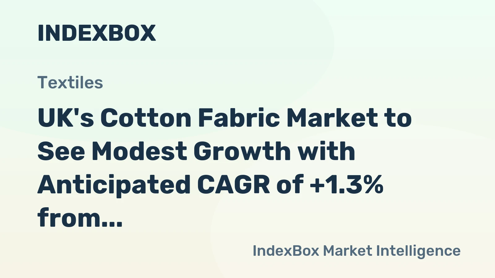 UK's Cotton Fabric Market to See Modest Growth with Anticipated CAGR of +1.3% from 2024 to 2035