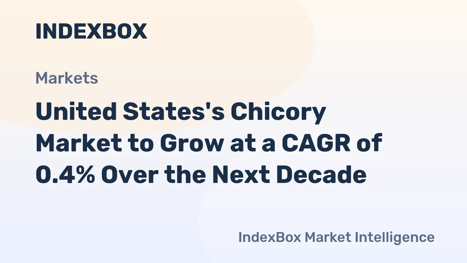 United States's Chicory Market to Grow at a CAGR of 0.4% Over the Next Decade