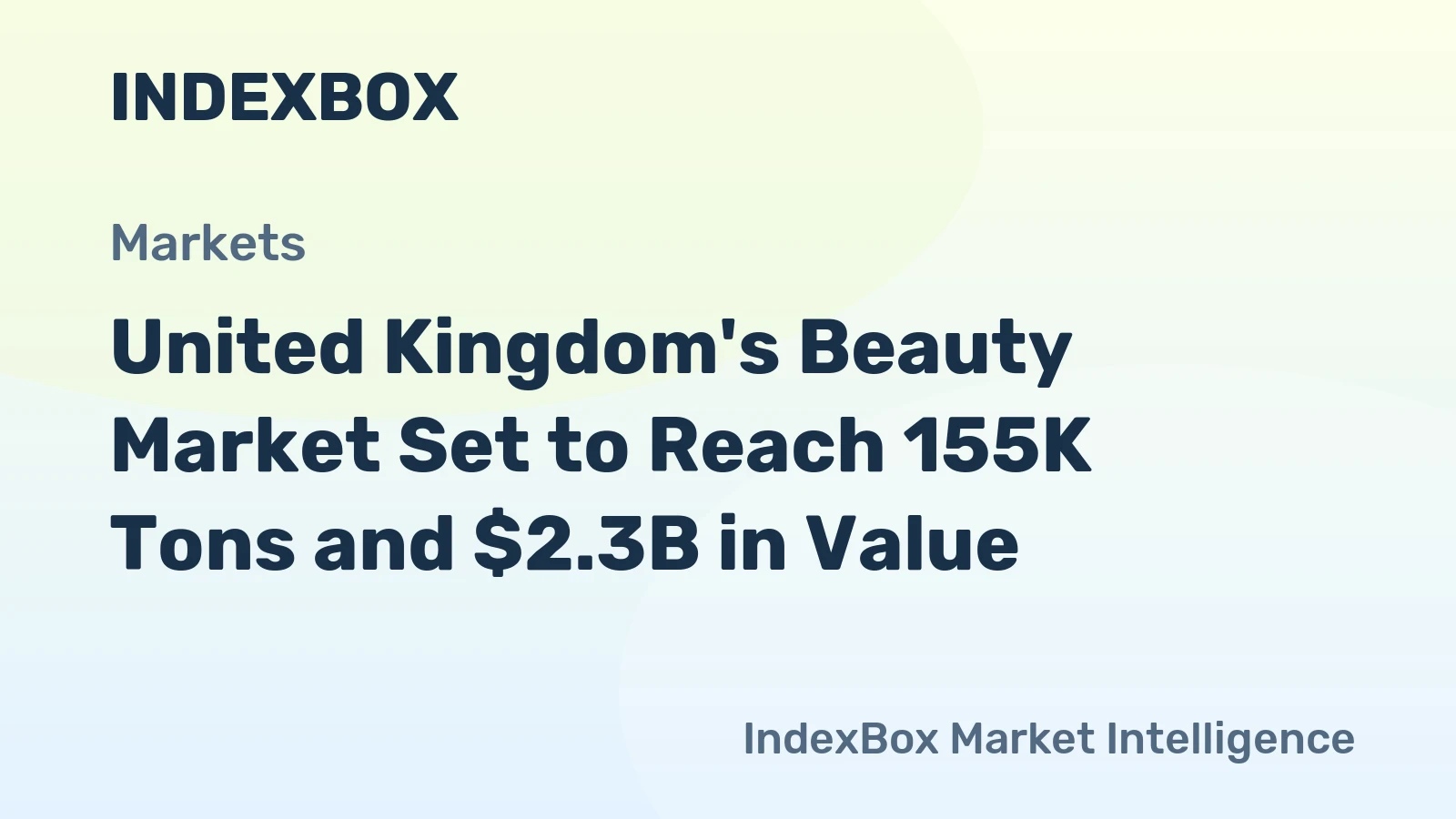 United Kingdom's Beauty Market Set to Reach 155K Tons and $2.3B in Value