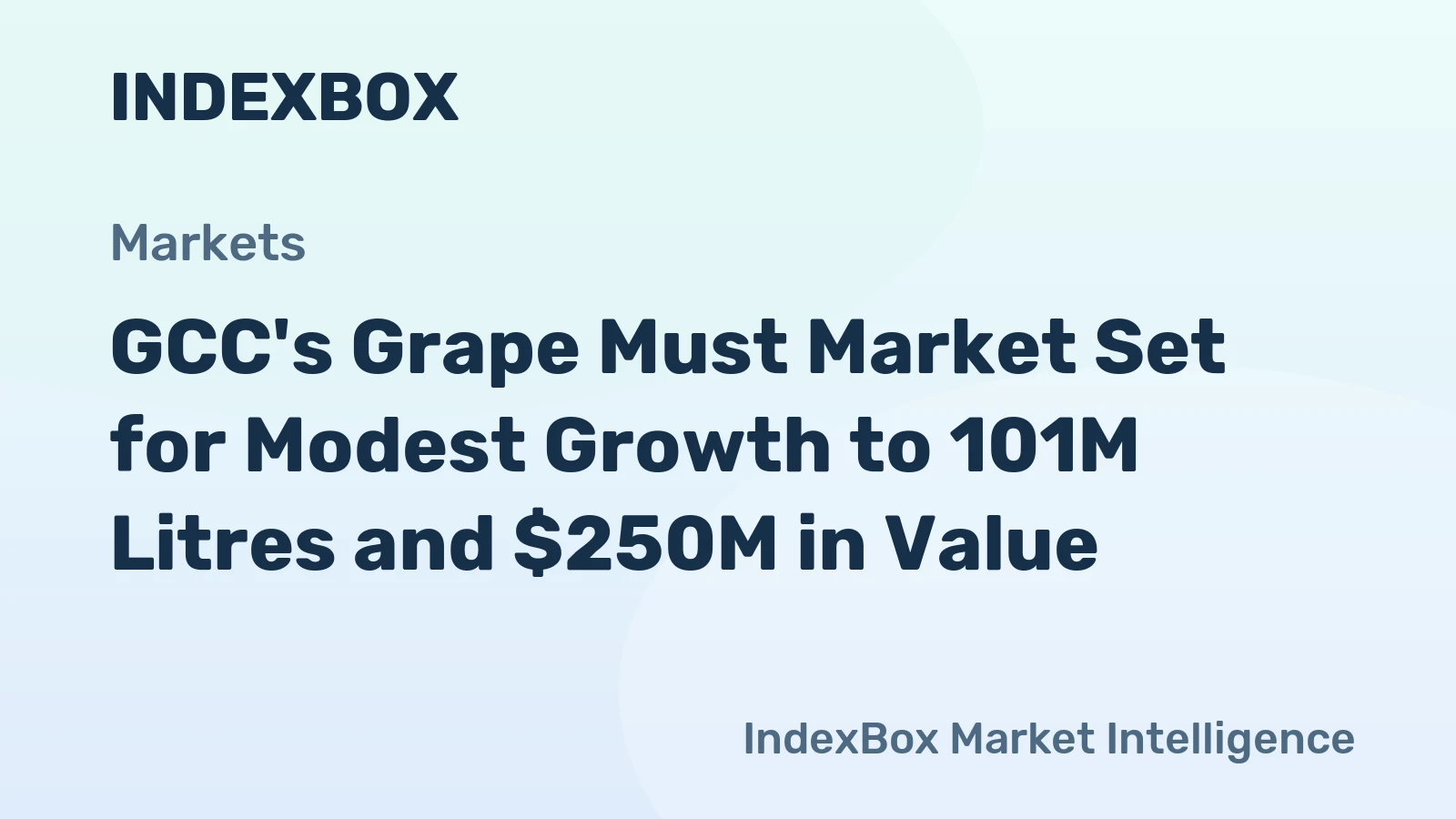 GCC's Grape Must Market Set for Modest Growth to 101M Litres and $250M in Value