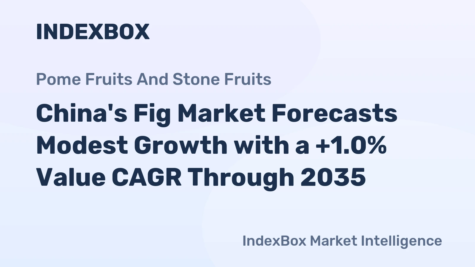 China's Fig Market Forecasts Modest Growth with a +1.0% Value CAGR Through 2035
