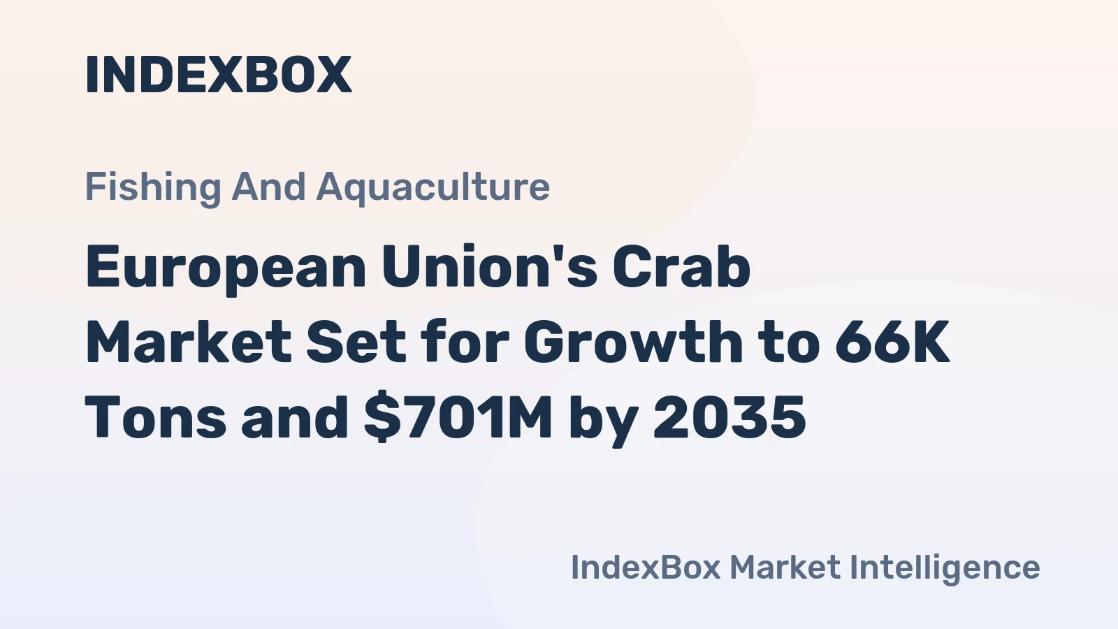 European Union's Crab Market Set for Growth to 66K Tons and $701M by 2035