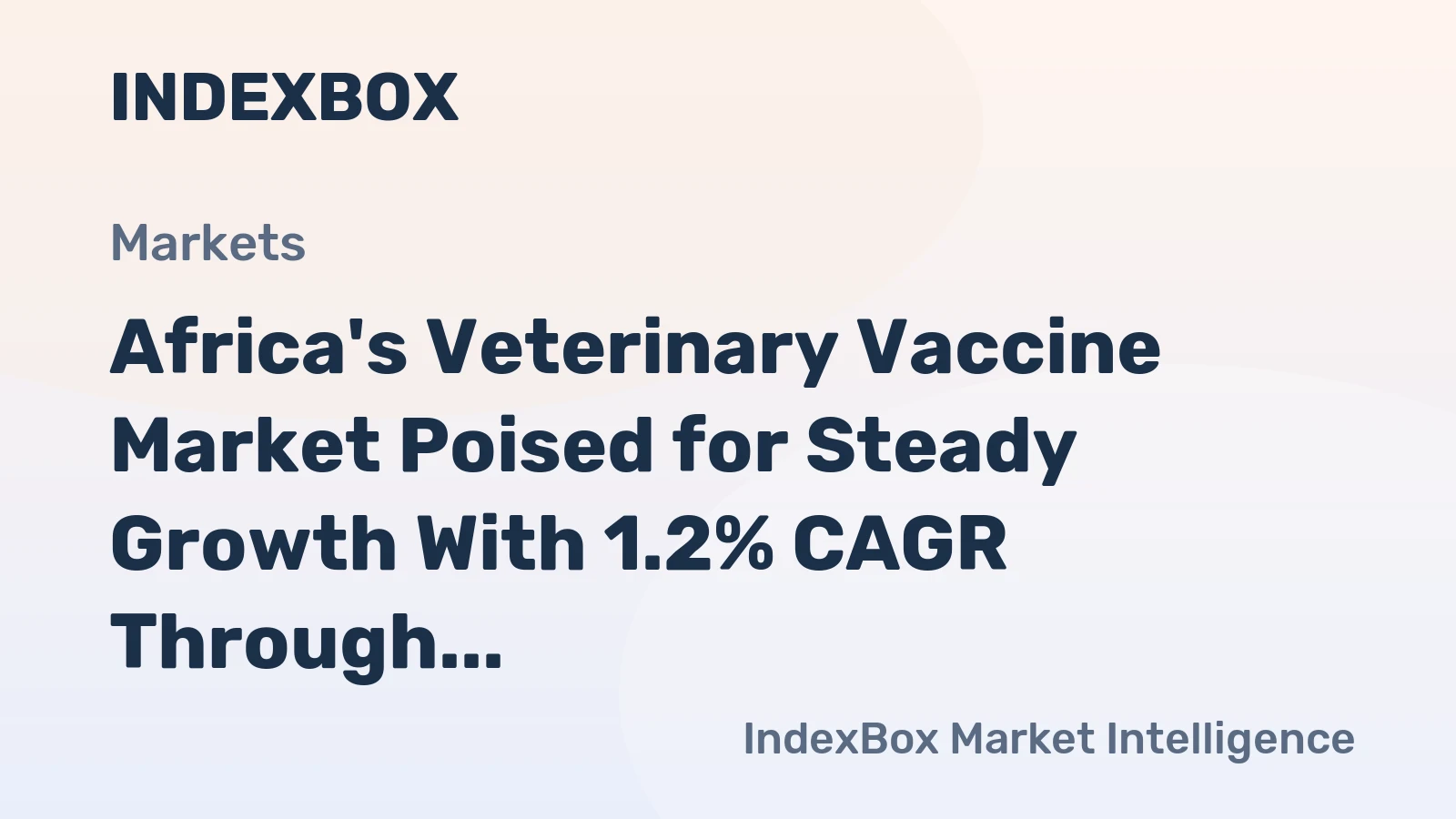 Africa's Veterinary Vaccine Market Poised for Steady Growth With 1.2% CAGR Through 2035