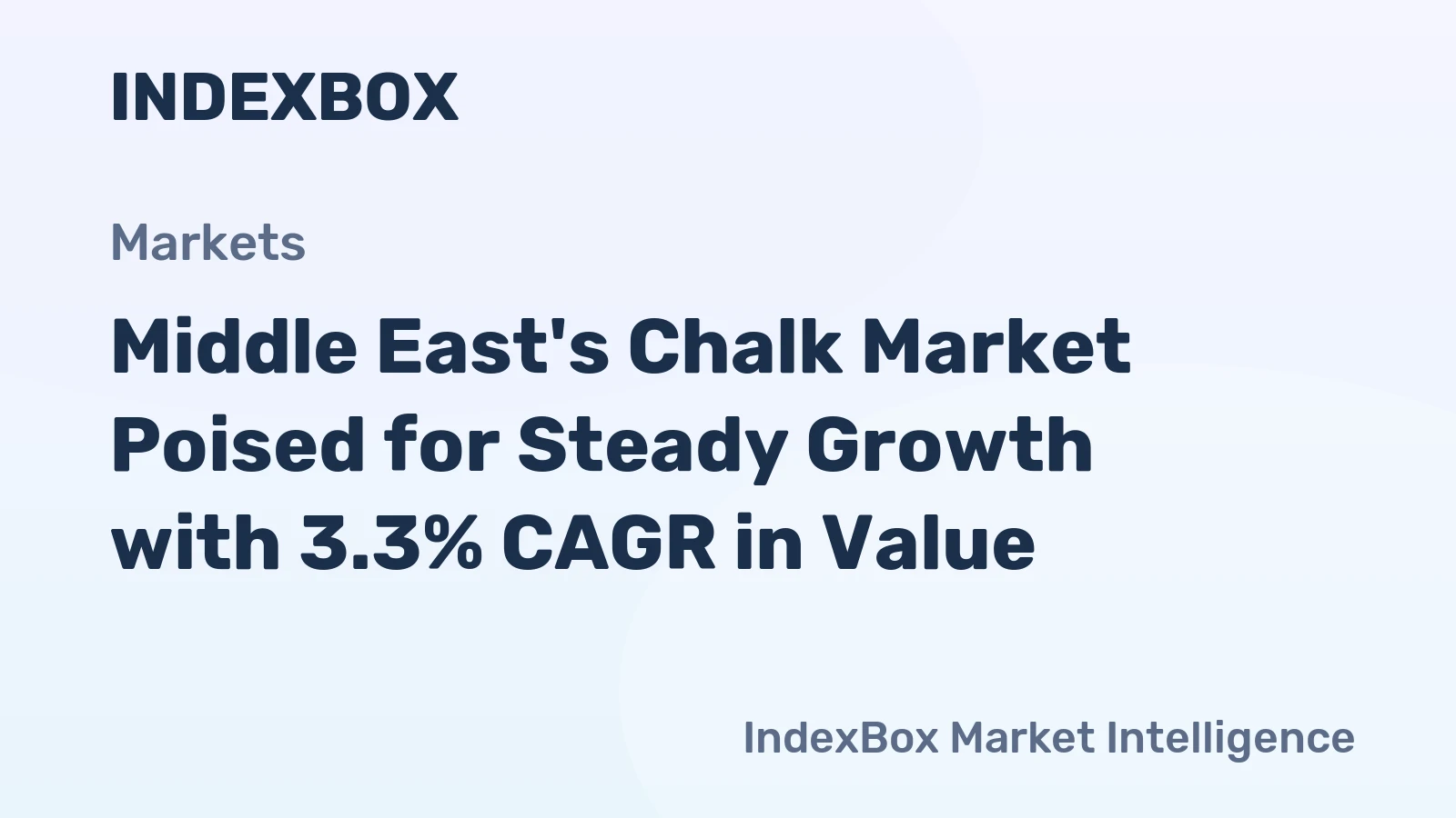 Middle East's Chalk Market Poised for Steady Growth with 3.3% CAGR in Value