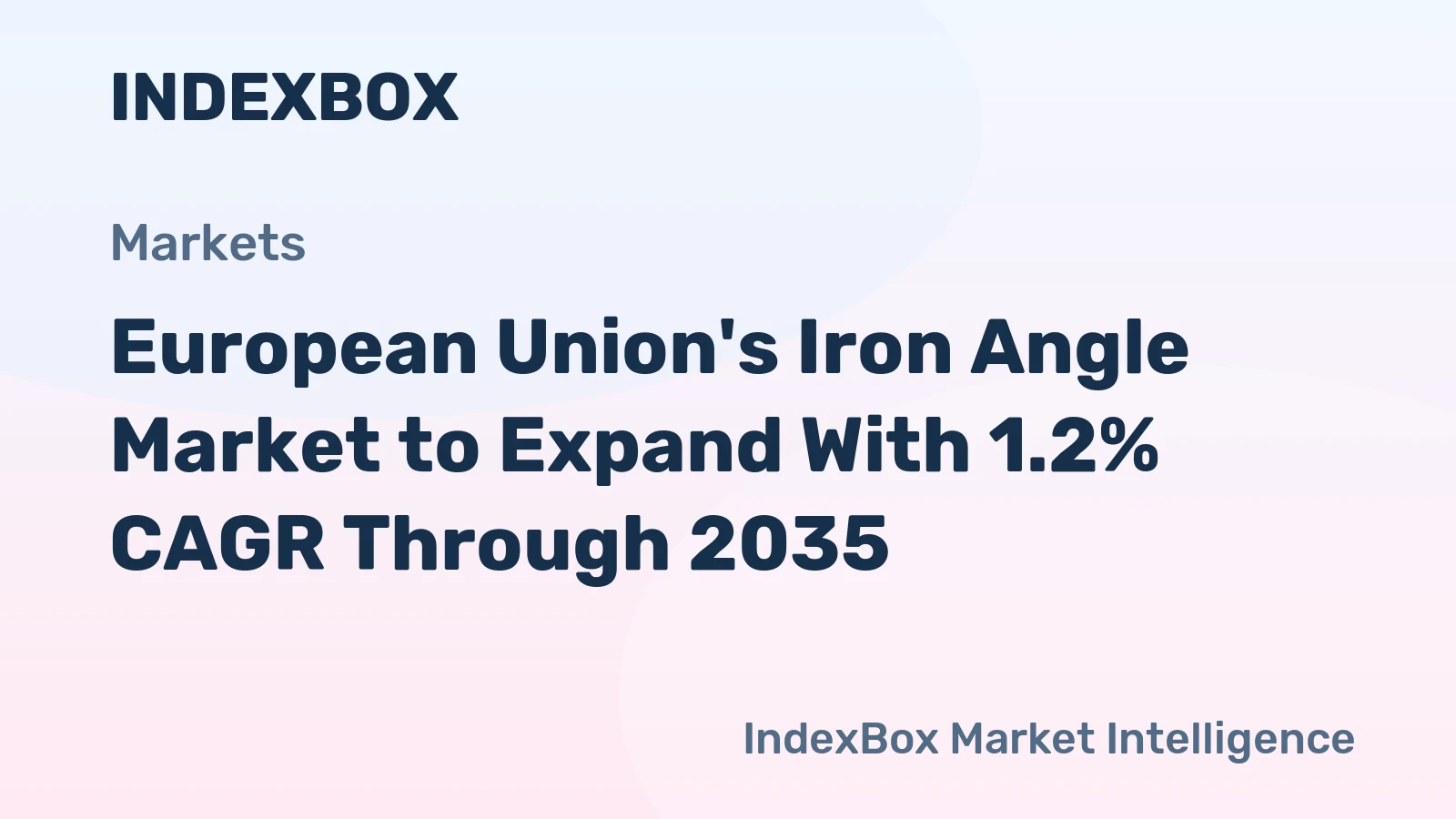 European Union's Iron Angle Market to Expand With 1.2% CAGR Through 2035
