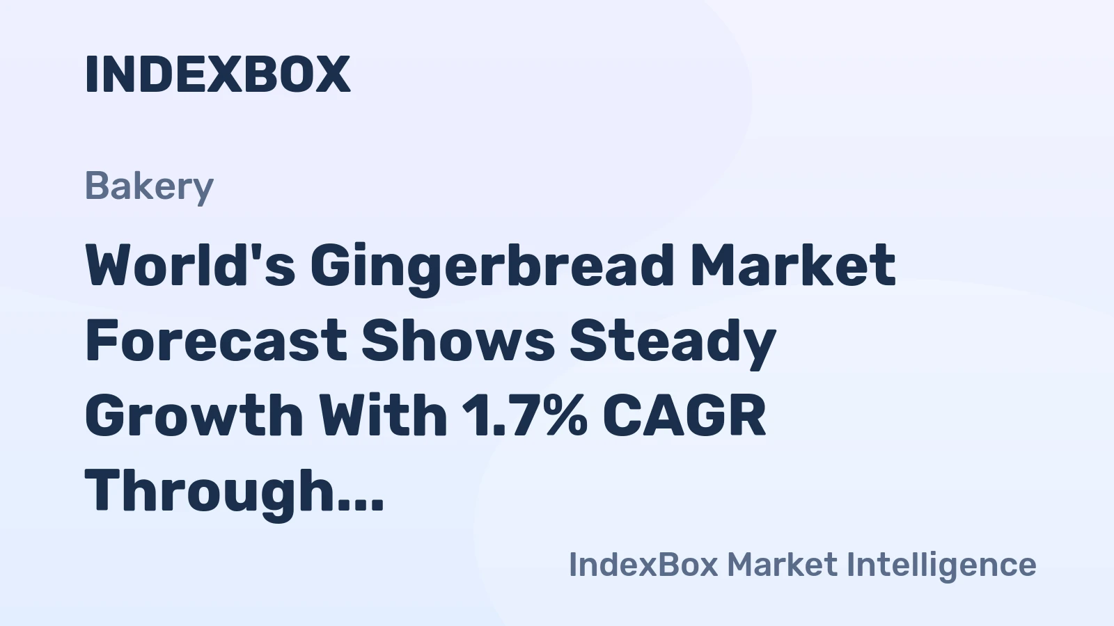 World's Gingerbread Market Forecast Shows Steady Growth With 1.7% CAGR Through 2035