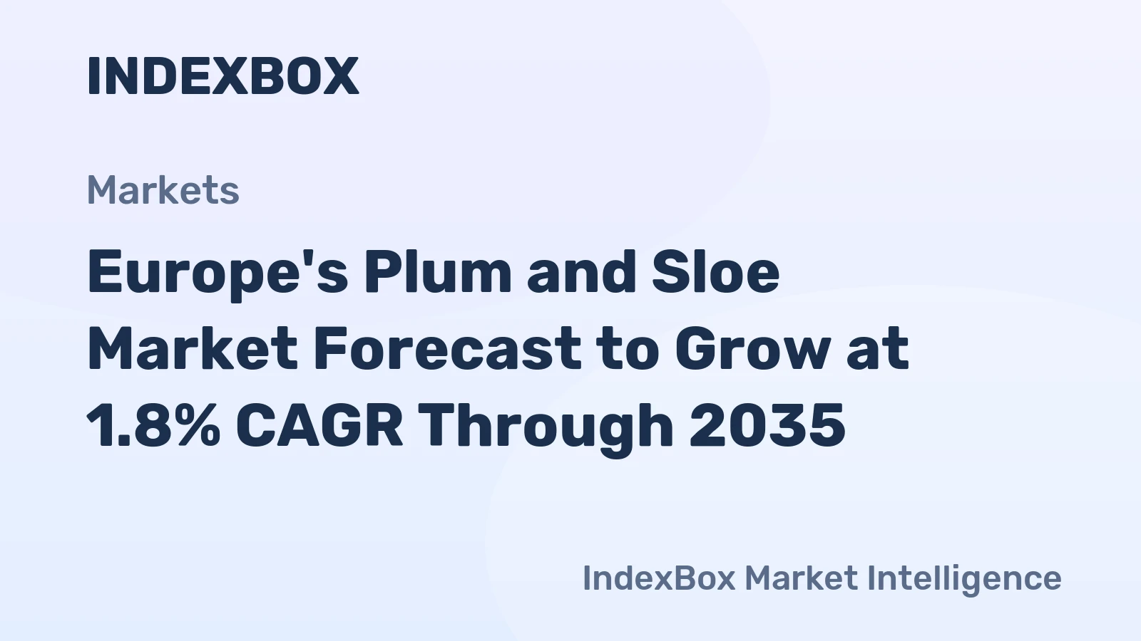 Europe's Plum and Sloe Market Forecast to Grow at 1.8% CAGR Through 2035
