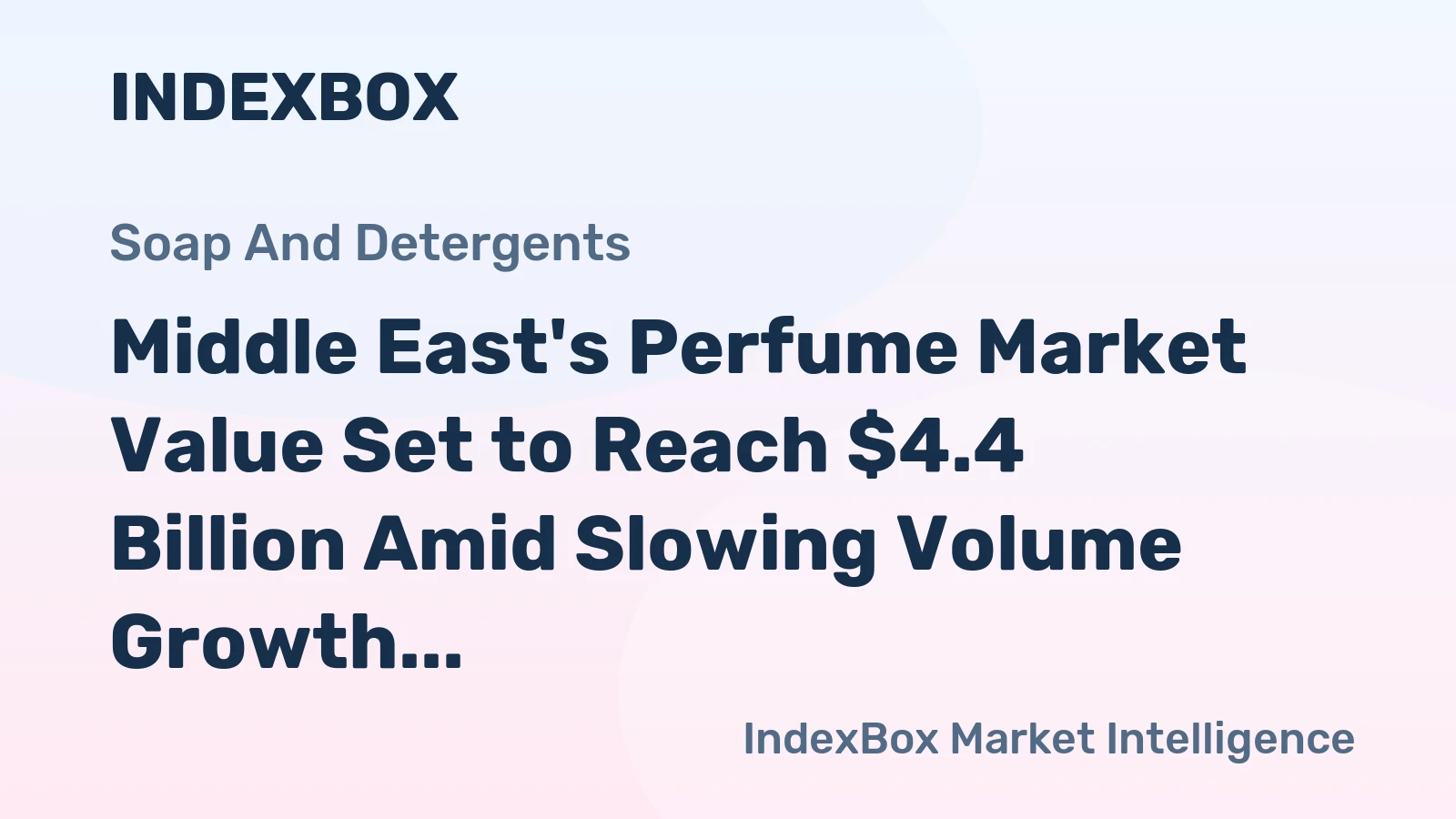 Middle East's Perfume Market Value Set to Reach $4.4 Billion Amid Slowing Volume Growth