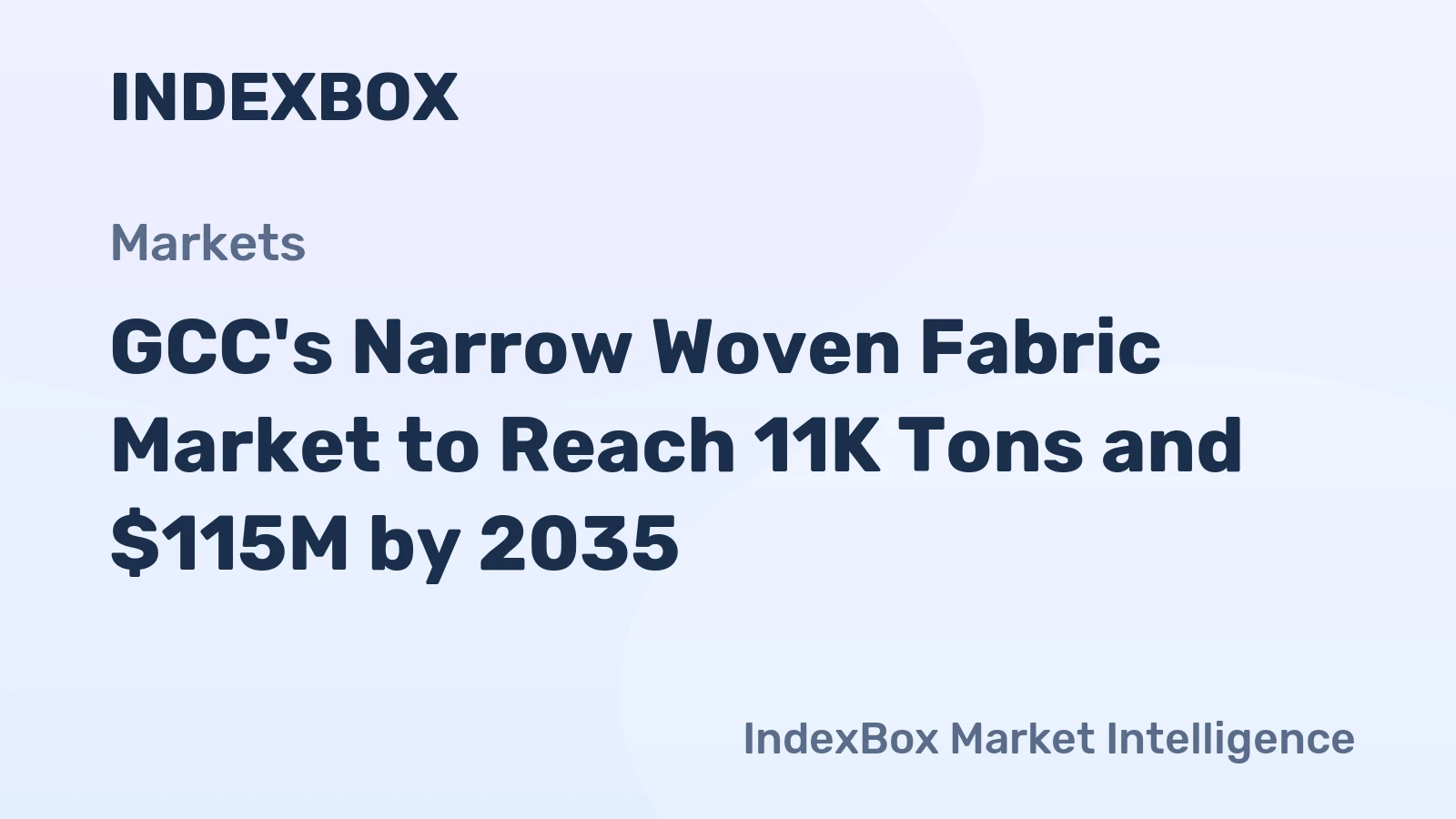 GCC's Narrow Woven Fabric Market to Reach 11K Tons and $115M by 2035