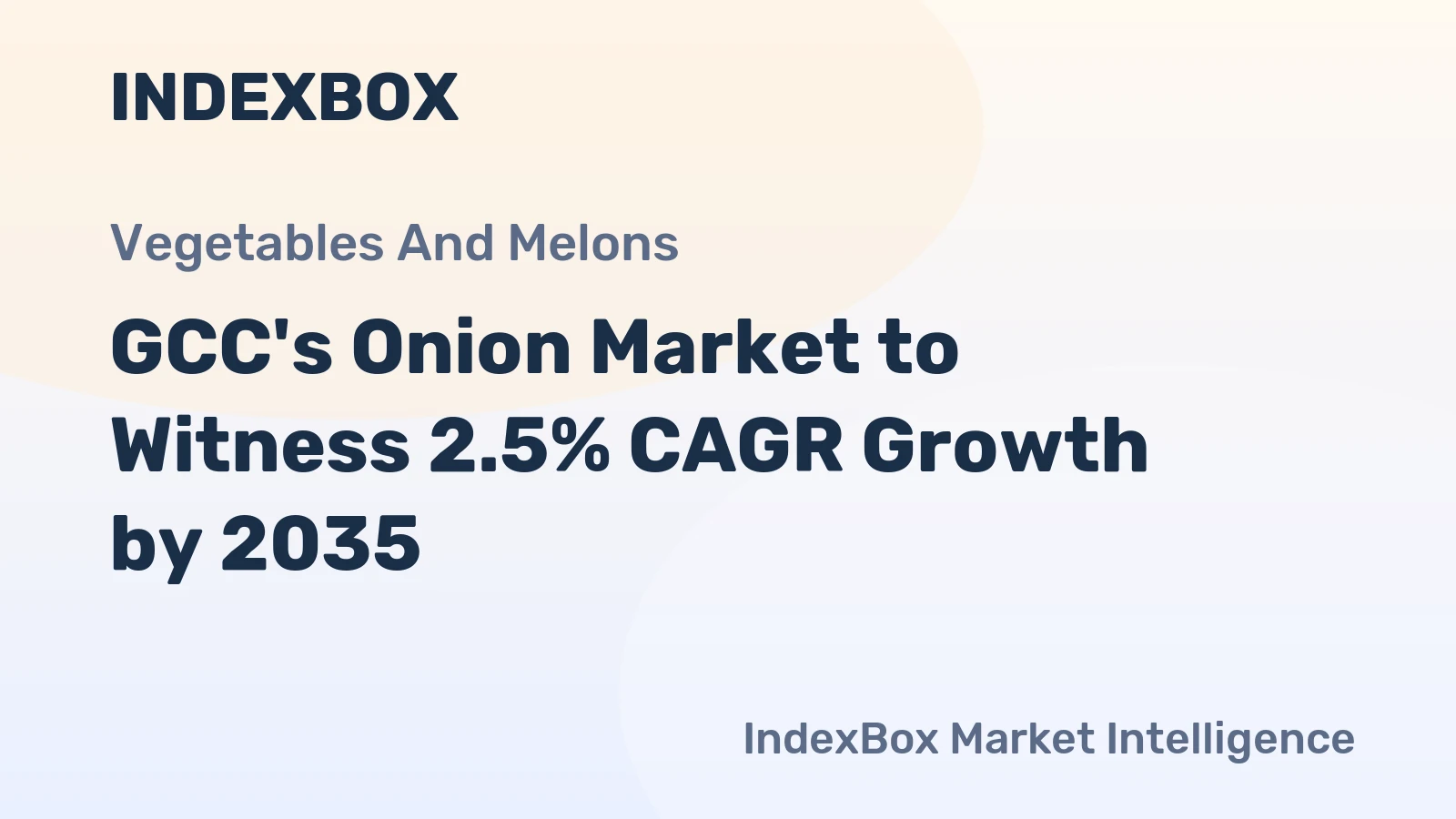 GCC's Onion Market to Witness 2.5% CAGR Growth by 2035