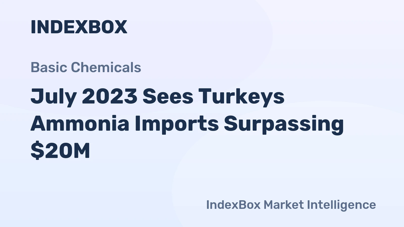 July 2023 Sees Turkeys Ammonia Imports Surpassing $20M