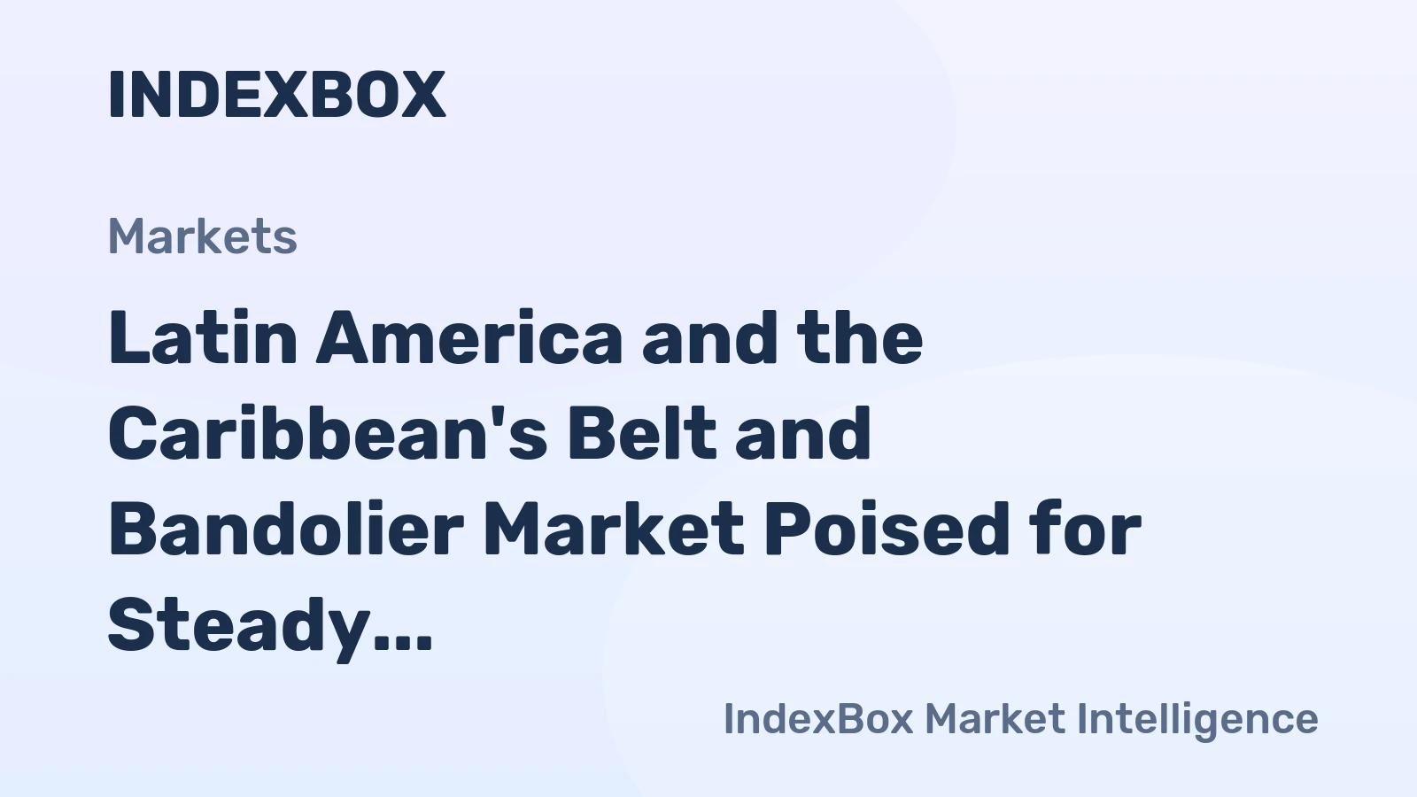 Latin America and the Caribbean's Belt and Bandolier Market Poised for Steady Growth with 2.2% CAGR