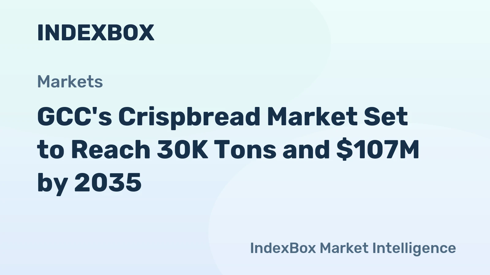 GCC's Crispbread Market Set to Reach 30K Tons and $107M by 2035