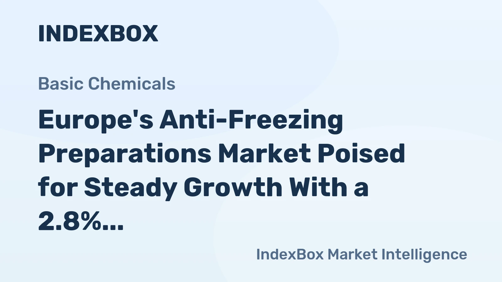 Europe's Anti-Freezing Preparations Market Poised for Steady Growth With a 2.8% CAGR in Value Through 2035