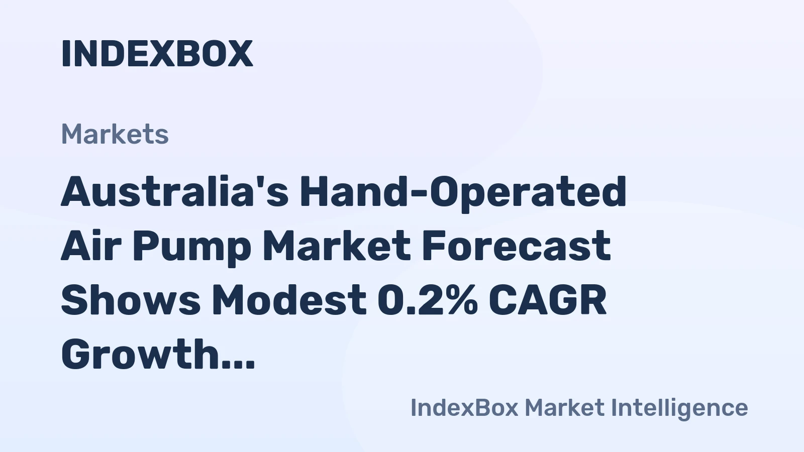Australia's Hand-Operated Air Pump Market Forecast Shows Modest 0.2% CAGR Growth Through 2035