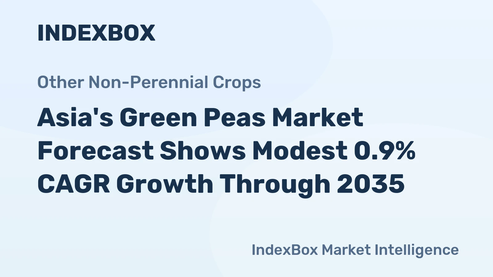 Asia's Green Peas Market Forecast Shows Modest 0.9% CAGR Growth Through 2035