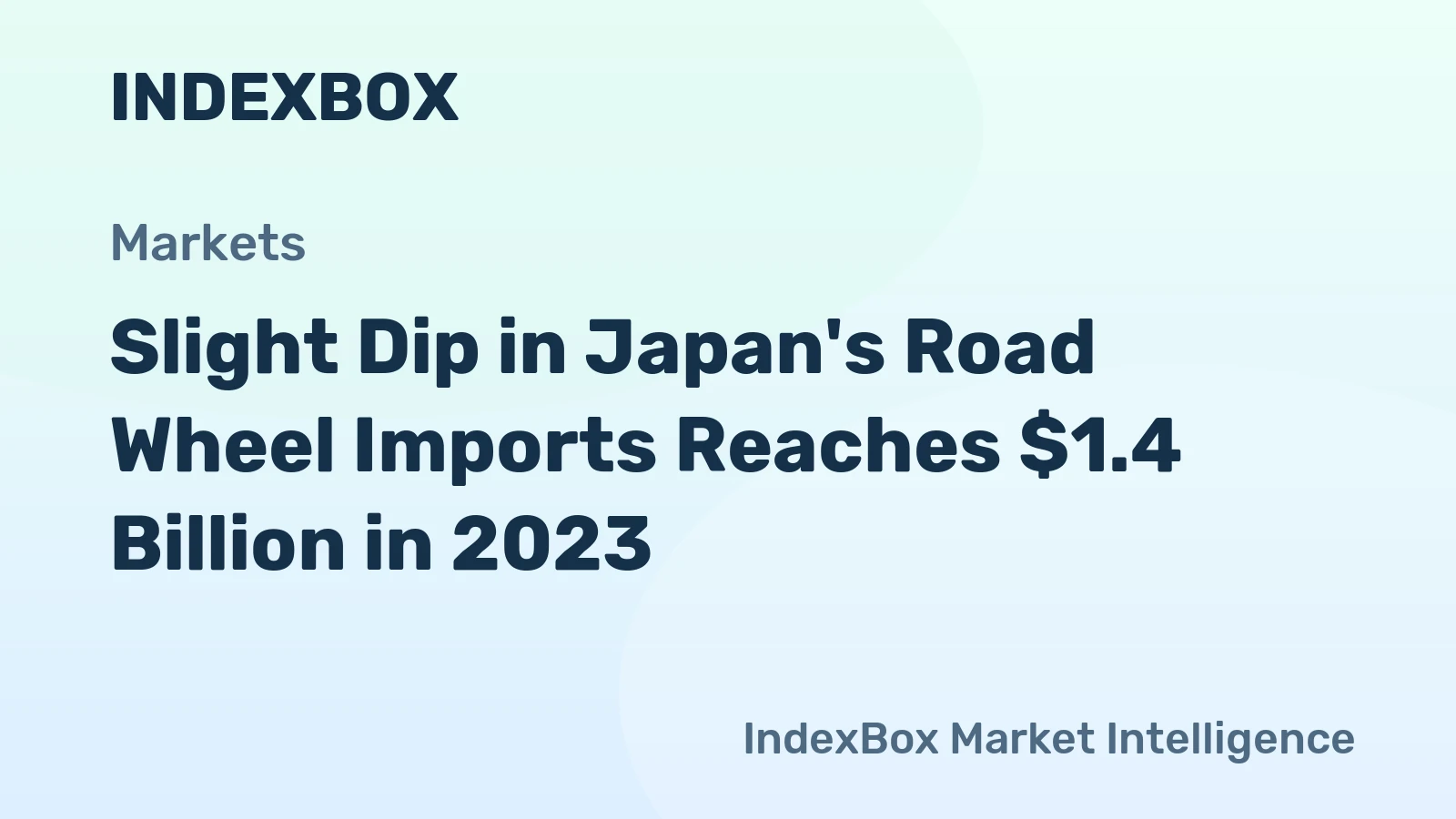 Slight Dip in Japan's Road Wheel Imports Reaches $1.4 Billion in 2023