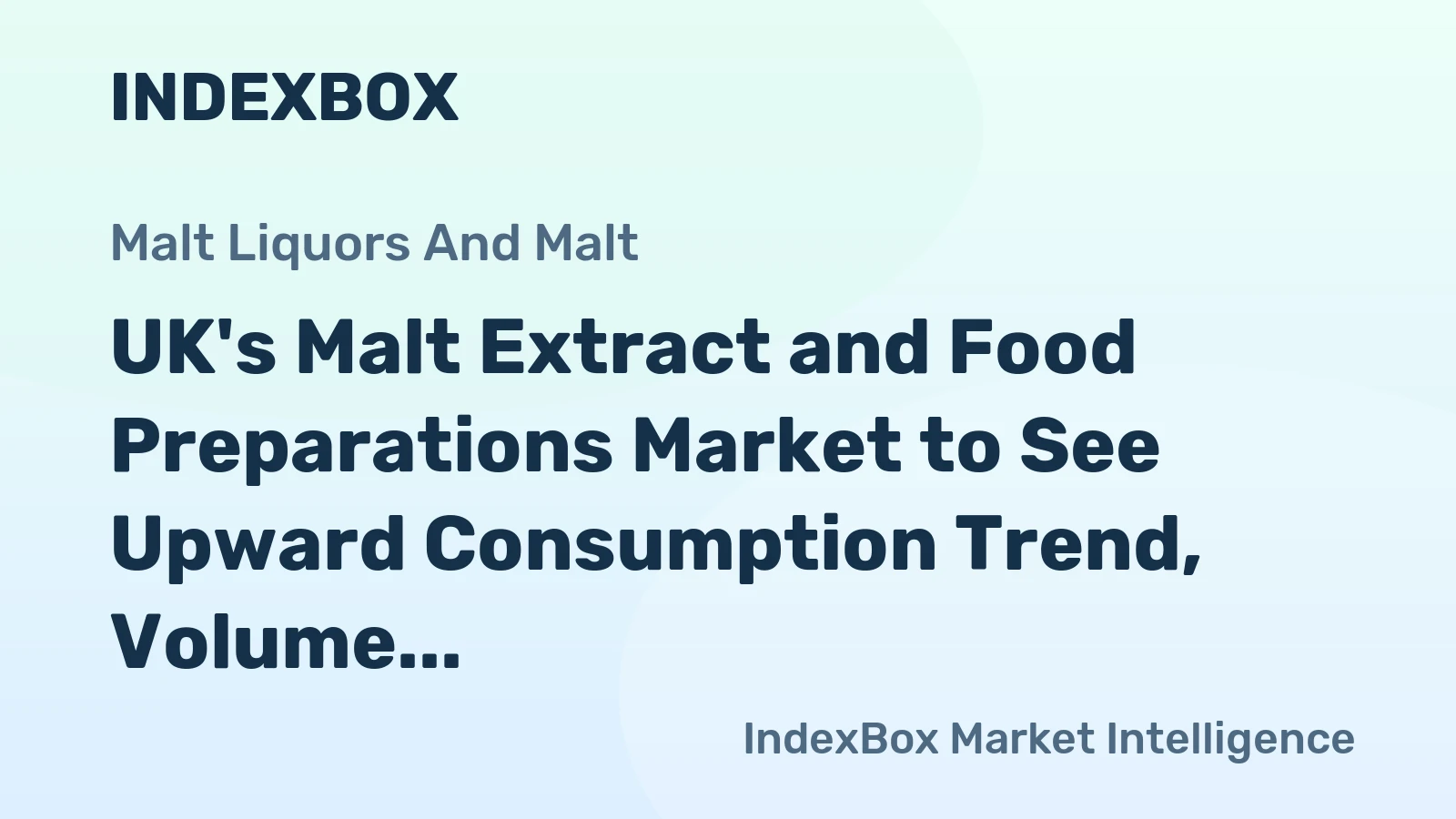 UK's Malt Extract and Food Preparations Market to See Upward Consumption Trend, Volume Expected to Reach 1.1K tons by 2035
