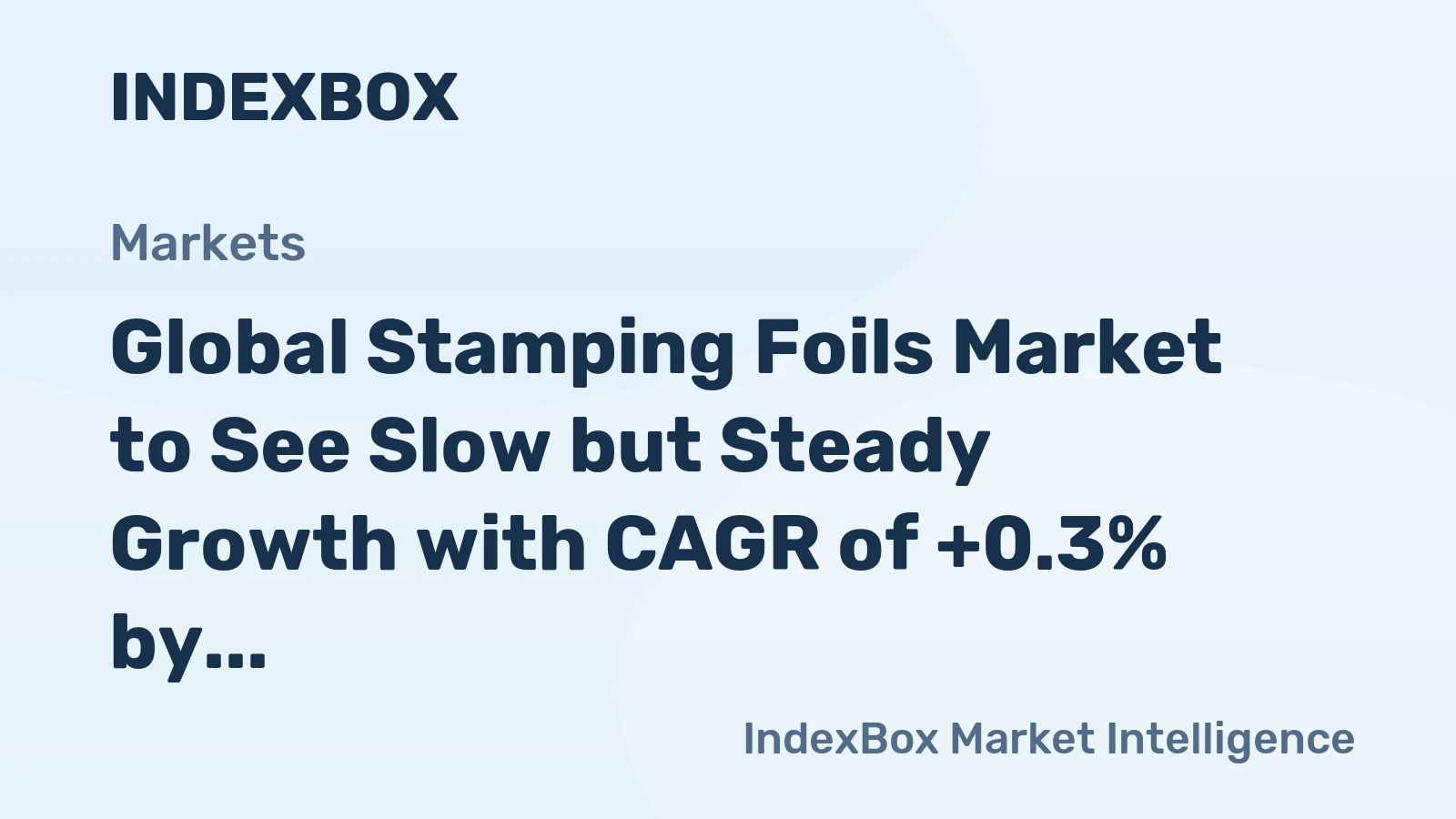 Global Stamping Foils Market to See Slow but Steady Growth with CAGR of +0.3% by 2035
