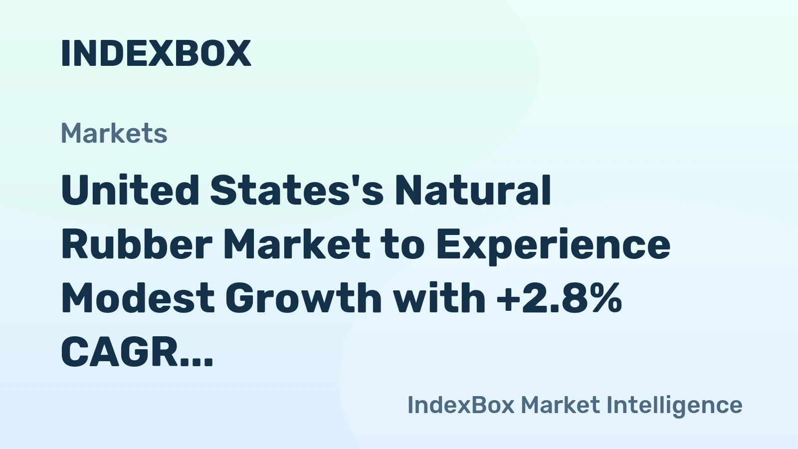 United States's Natural Rubber Market to Experience Modest Growth with +2.8% CAGR Reach 40K tons by 2035