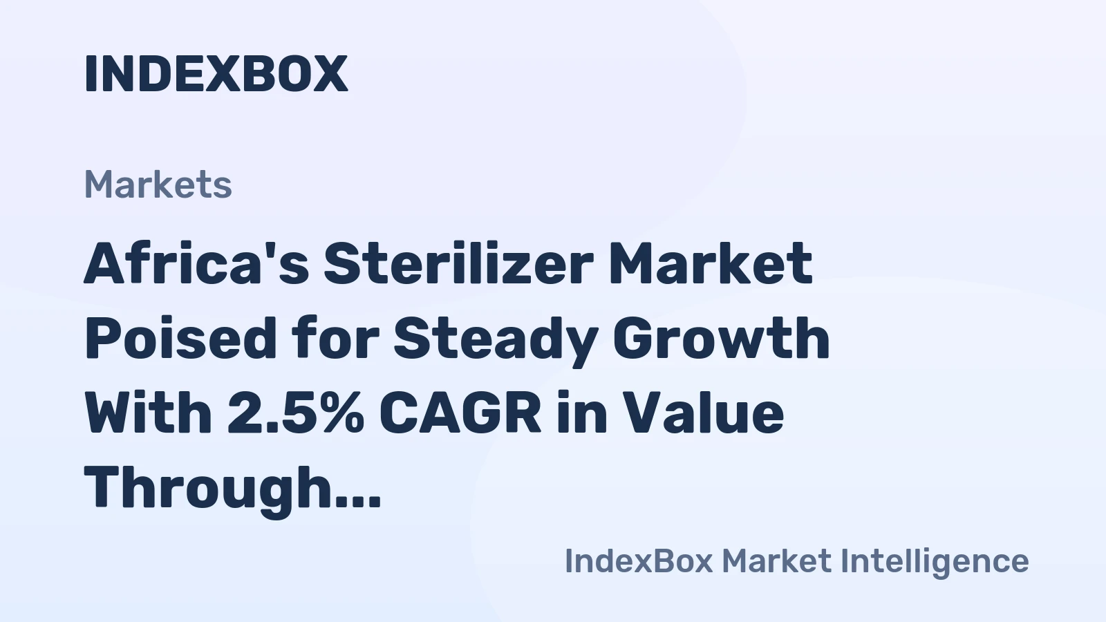 Africa's Sterilizer Market Poised for Steady Growth With 2.5% CAGR in Value Through 2035