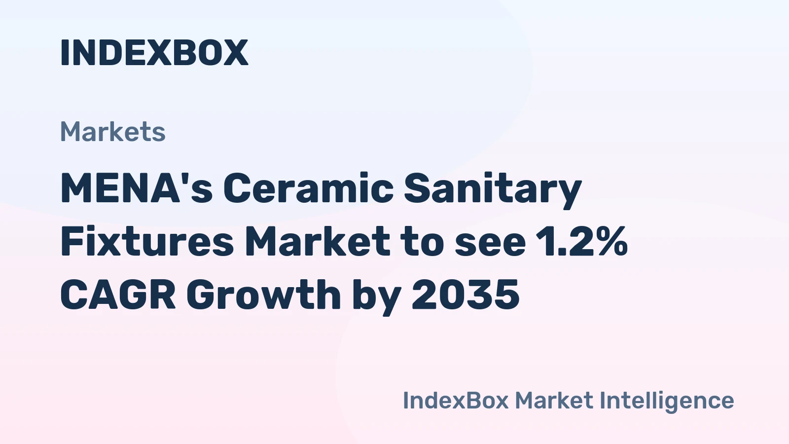 MENA's Ceramic Sanitary Fixtures Market to see 1.2% CAGR Growth by 2035