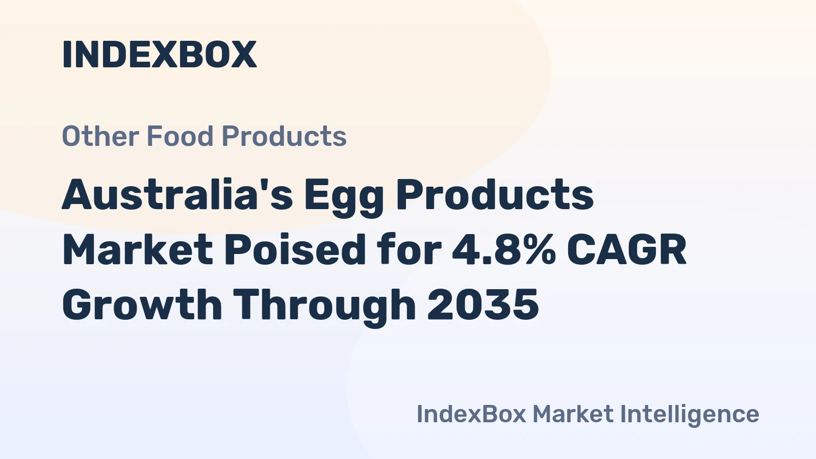 Australia's Egg Products Market Poised for 4.8% CAGR Growth Through 2035