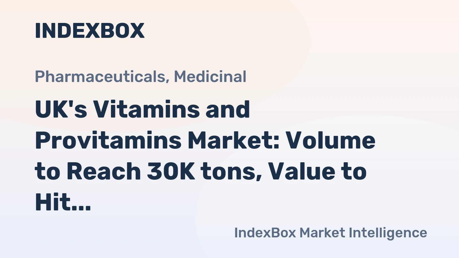 UK's Vitamins and Provitamins Market: Volume to Reach 30K tons, Value to Hit $555M by 2035