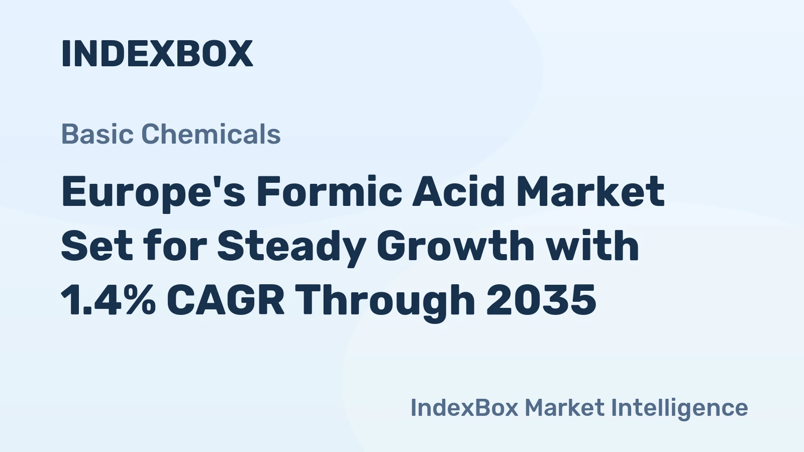 Europe's Formic Acid Market Set for Steady Growth with 1.4% CAGR Through 2035