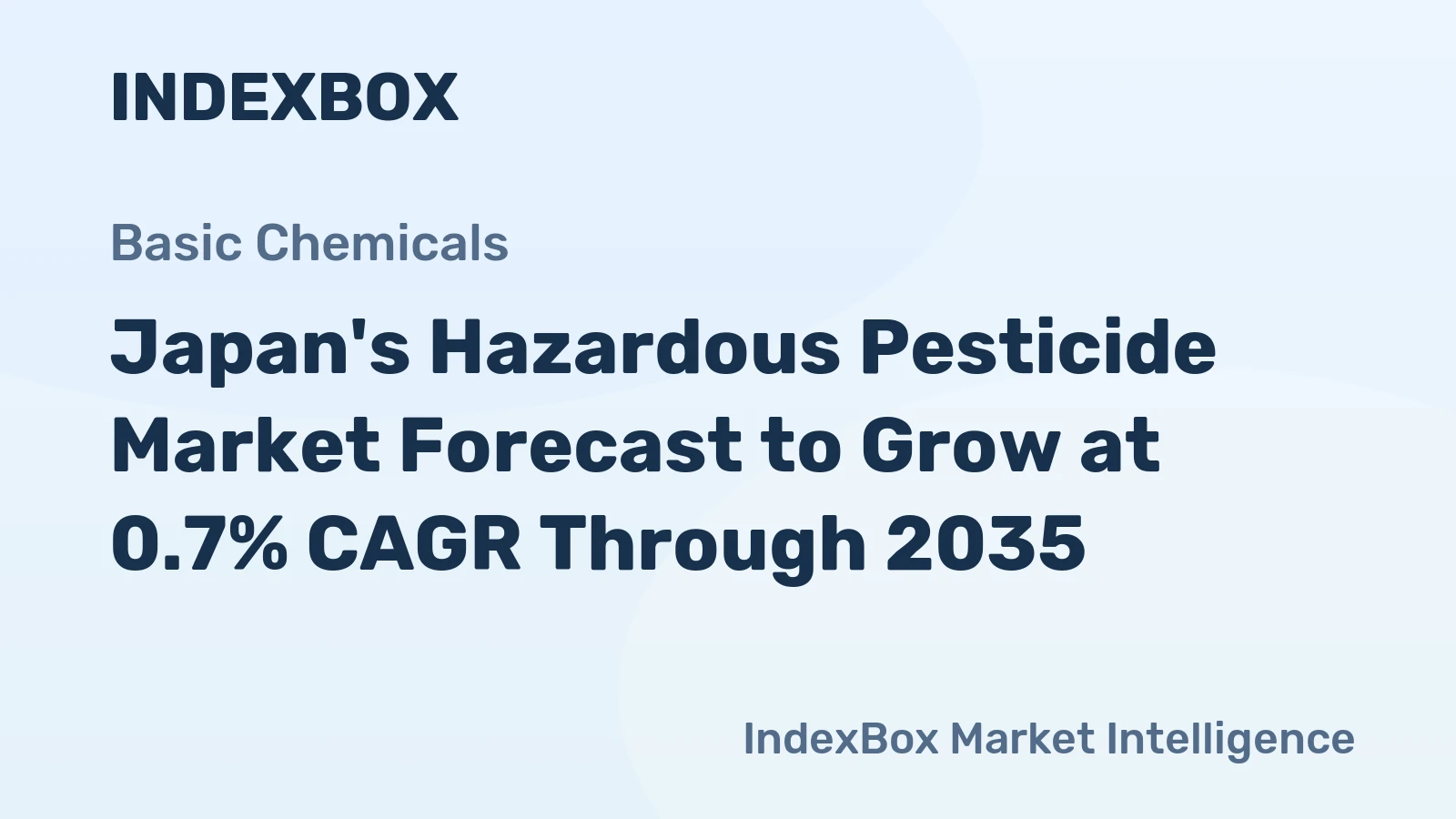 Japan's Hazardous Pesticide Market Forecast to Grow at 0.7% CAGR Through 2035