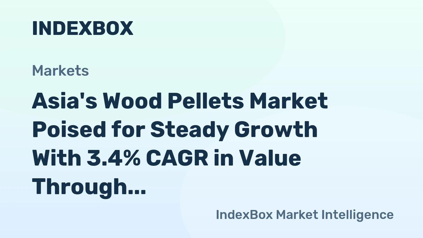 Asia's Wood Pellets Market Poised for Steady Growth With 3.4% CAGR in Value Through 2035