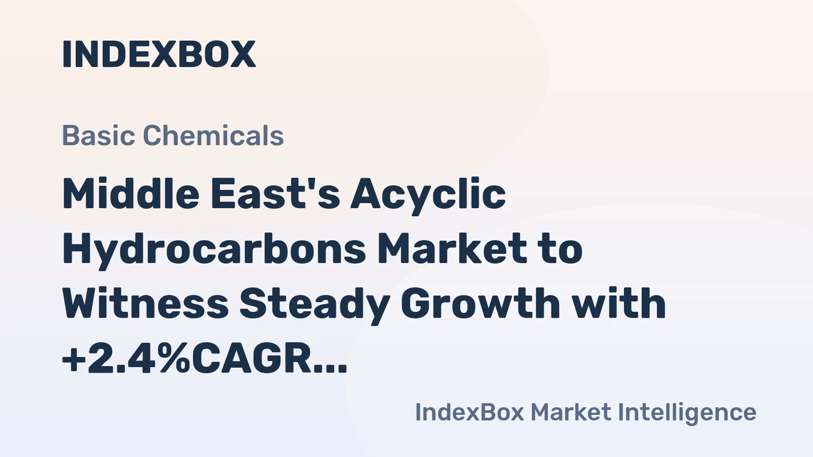 Middle East's Acyclic Hydrocarbons Market to Witness Steady Growth with +2.4%CAGR by 2035, Reaching $18.7B in Value