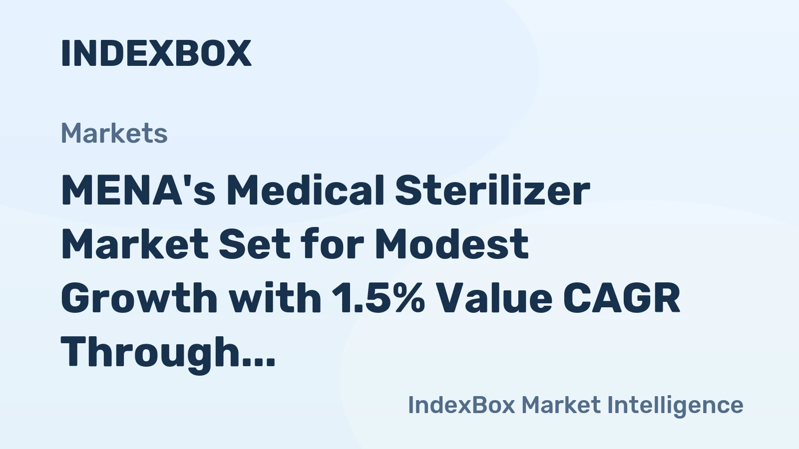 MENA's Medical Sterilizer Market Set for Modest Growth with 1.5% Value CAGR Through 2035