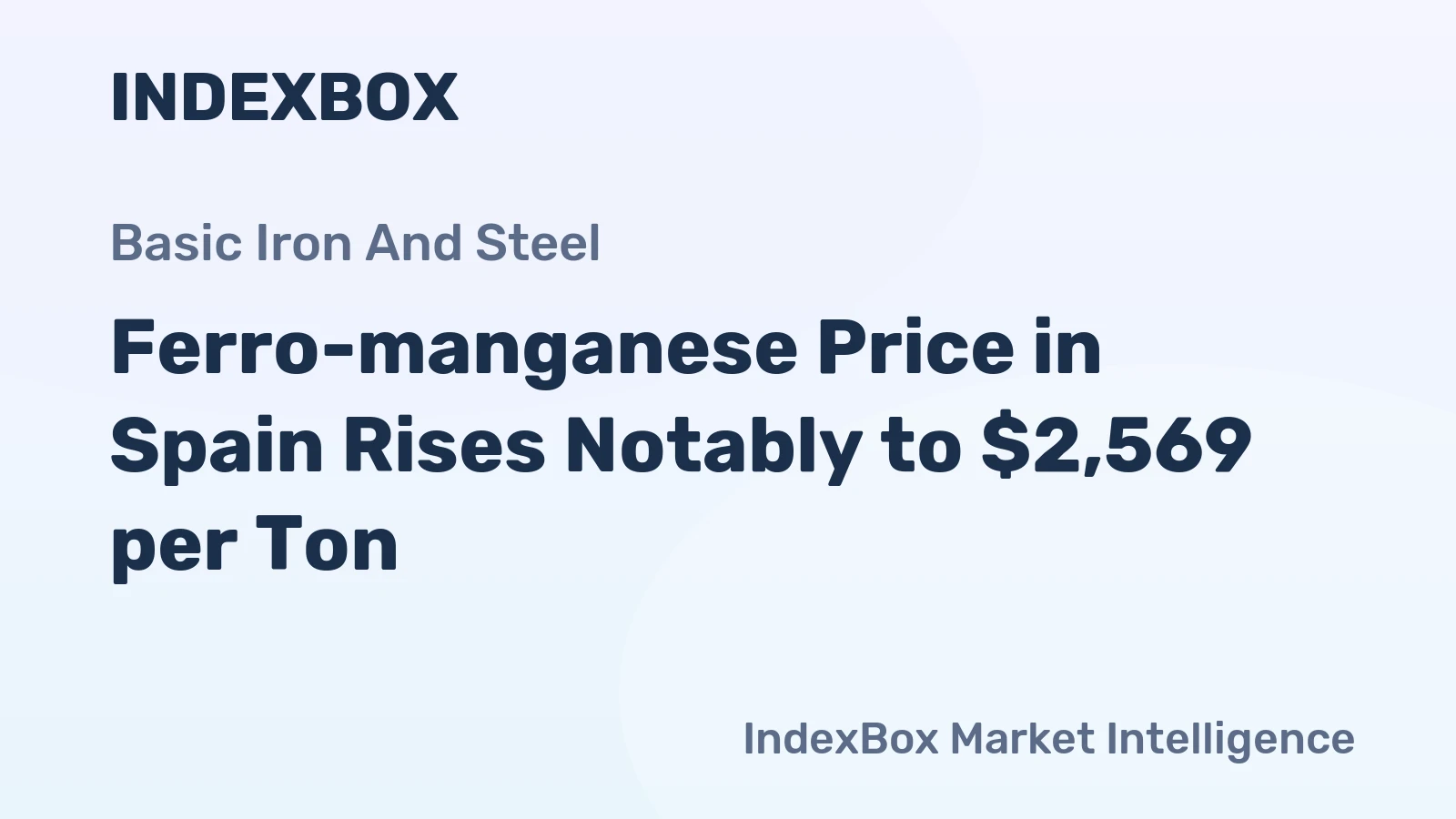 Ferro-manganese Price in Spain Rises Notably to $2,569 per Ton