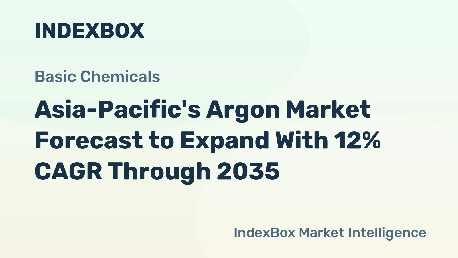 Asia-Pacific's Argon Market Forecast to Expand With 12% CAGR Through 2035