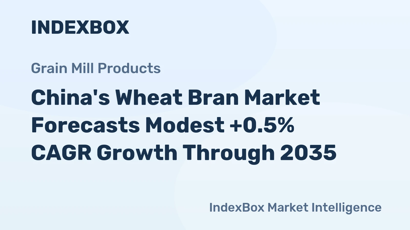 China's Wheat Bran Market Forecasts Modest +0.5% CAGR Growth Through 2035
