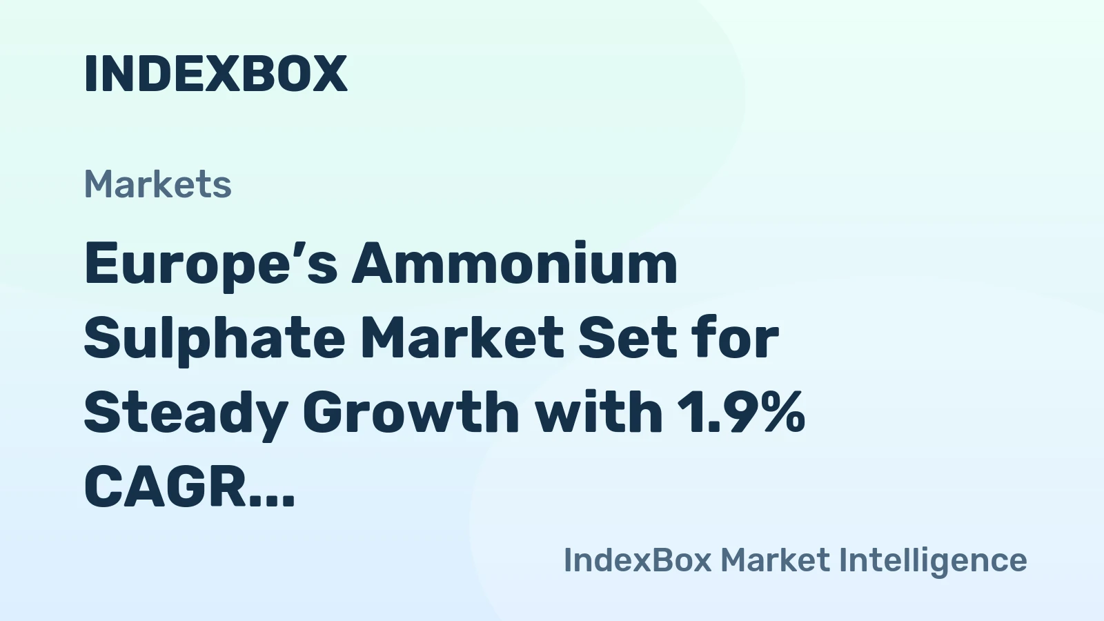 Europe’s Ammonium Sulphate Market Set for Steady Growth with 1.9% CAGR Through 2035
