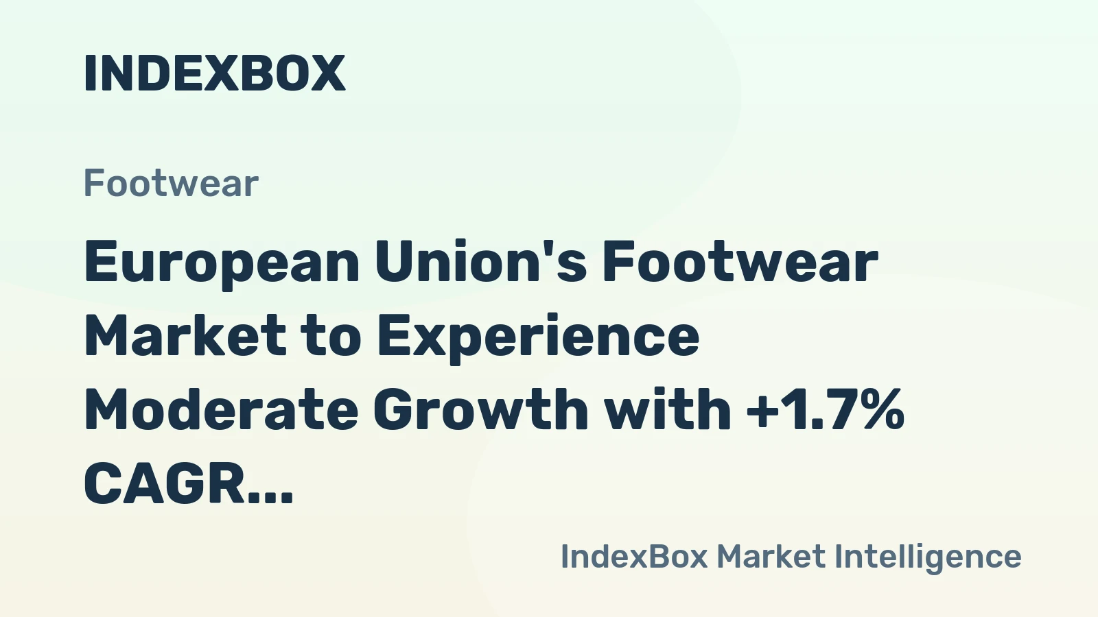 European Union's Footwear Market to Experience Moderate Growth with +1.7% CAGR over the Next Decade