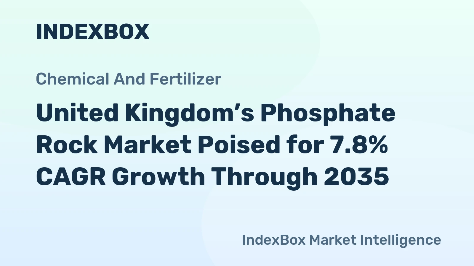 United Kingdom’s Phosphate Rock Market Poised for 7.8% CAGR Growth Through 2035