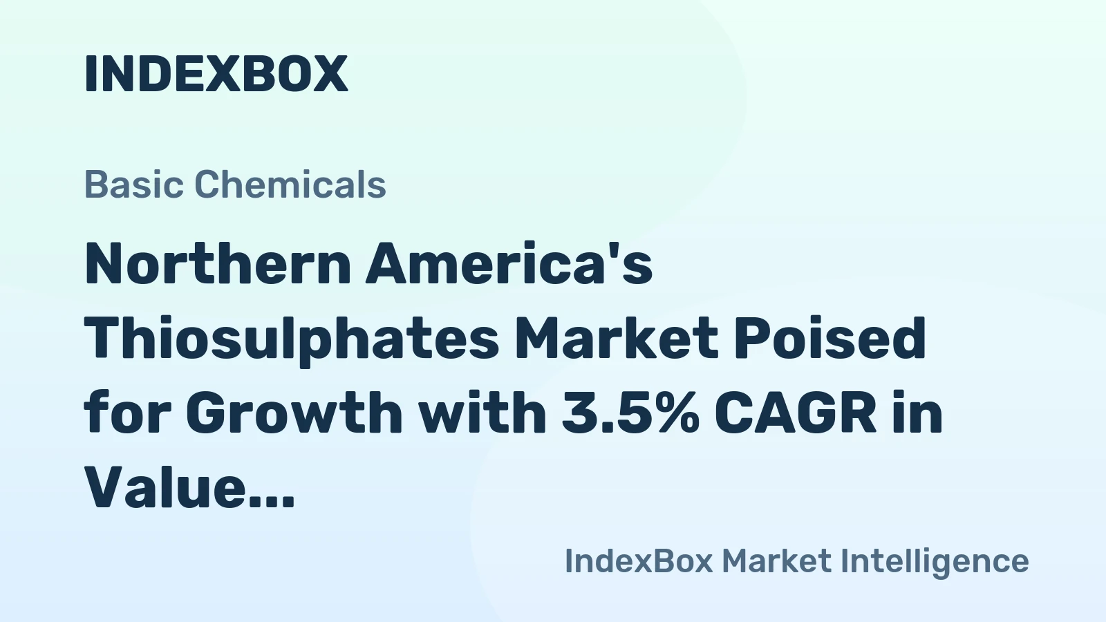 Northern America's Thiosulphates Market Poised for Growth with 3.5% CAGR in Value