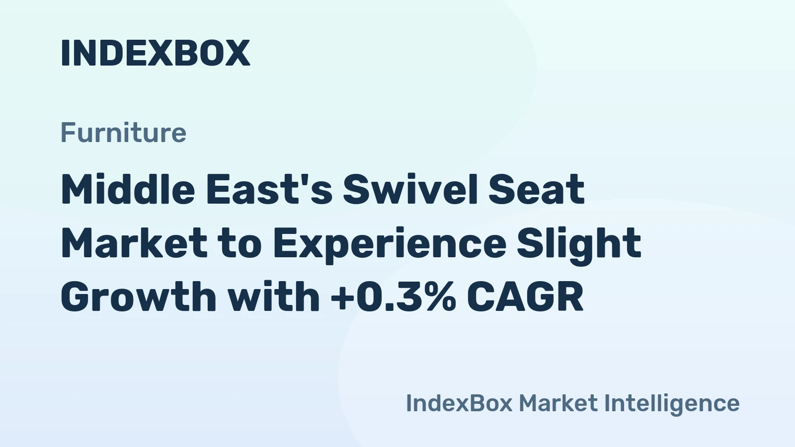 Middle East's Swivel Seat Market to Experience Slight Growth with +0.3% CAGR